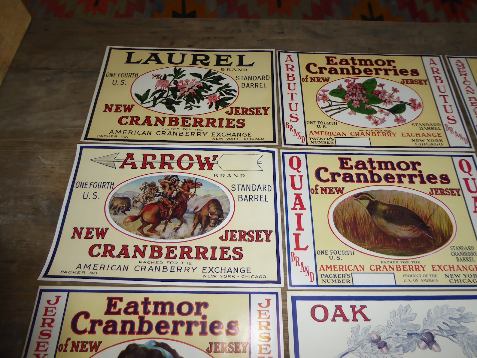 12 Different Original Cranberry Advertising Labels 1930's - Etsy