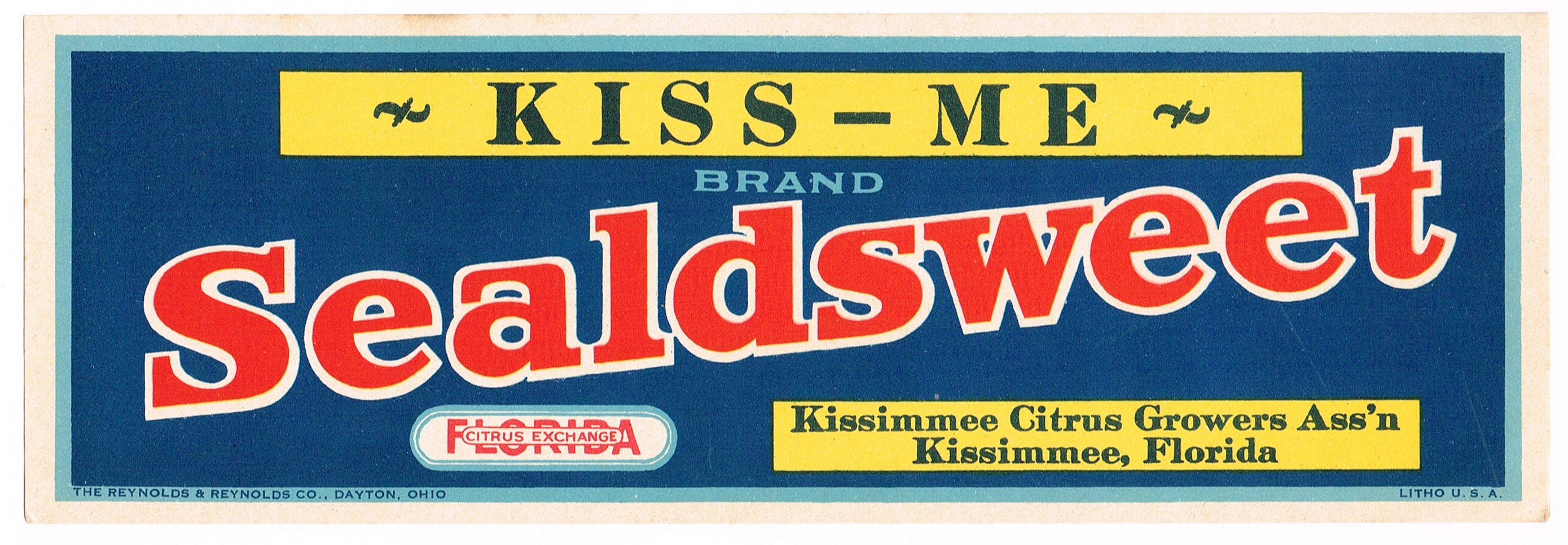 Advertisements Original vintage Florida citrus crate strip label c1930s ...