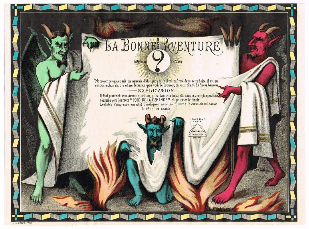 Original Vintage Board Game Box Print C1910-1915 Chromolithograph Rear ...