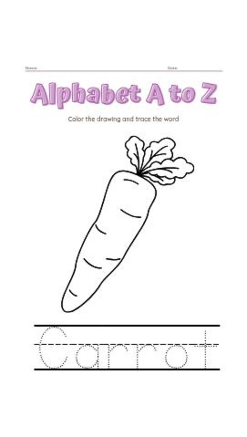 Kids Coloring Book - Etsy