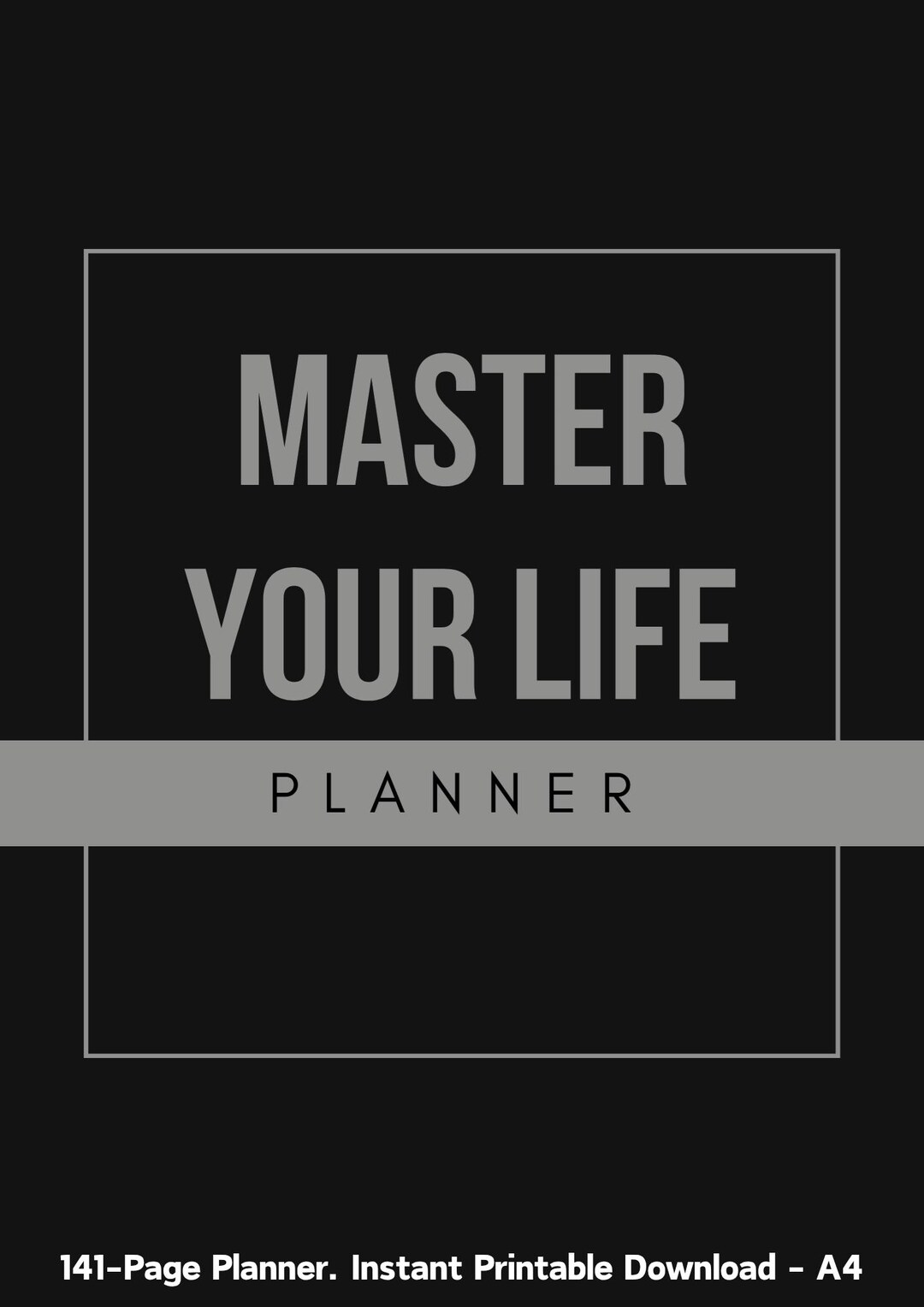 Master Your Life Planner - a Complete Planner Template Designed to ...