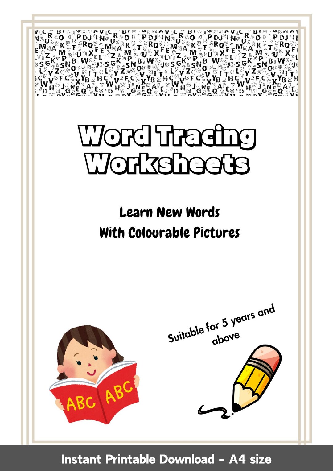 Word Tracing Worksheets for Preschoolers - Learn New Words That You Can ...