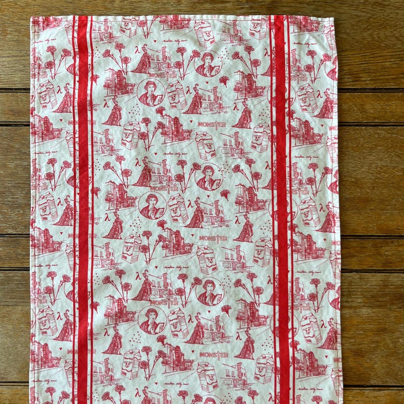 Toile Kitchen Towel - Etsy