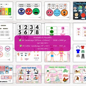 Princess Busy Book for Kids – Printable Preschool Learning Activities ...