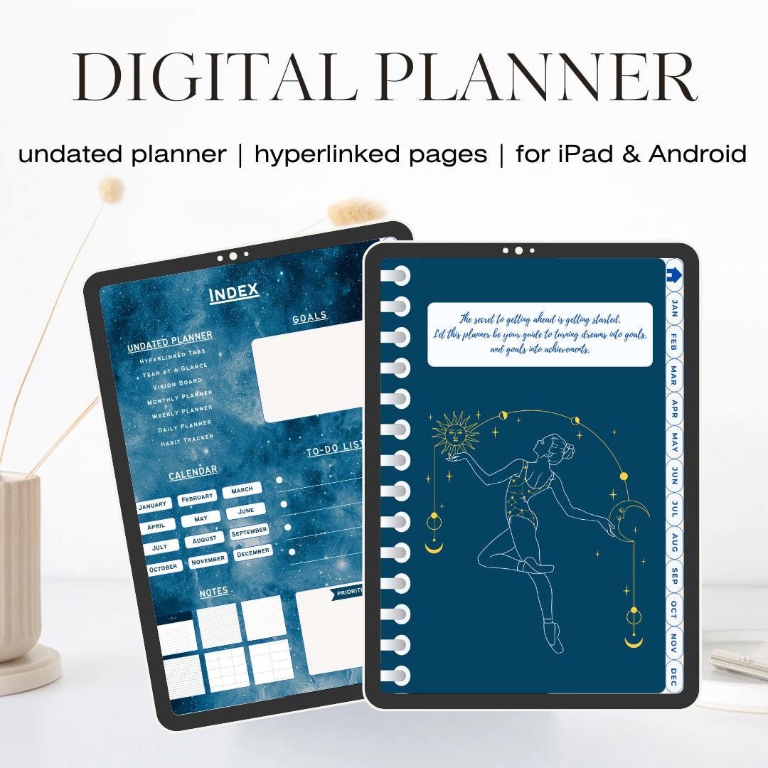 2025 Digital Planner Undated | iPad and Android Planner | Daily, Weekly ...