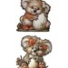 Spring Peeking Koala Clipart Bundle | Cute Easter Animals, 41 PNG SVG ...