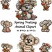 Spring Peeking Koala Clipart Bundle | Cute Easter Animals, 41 PNG SVG ...
