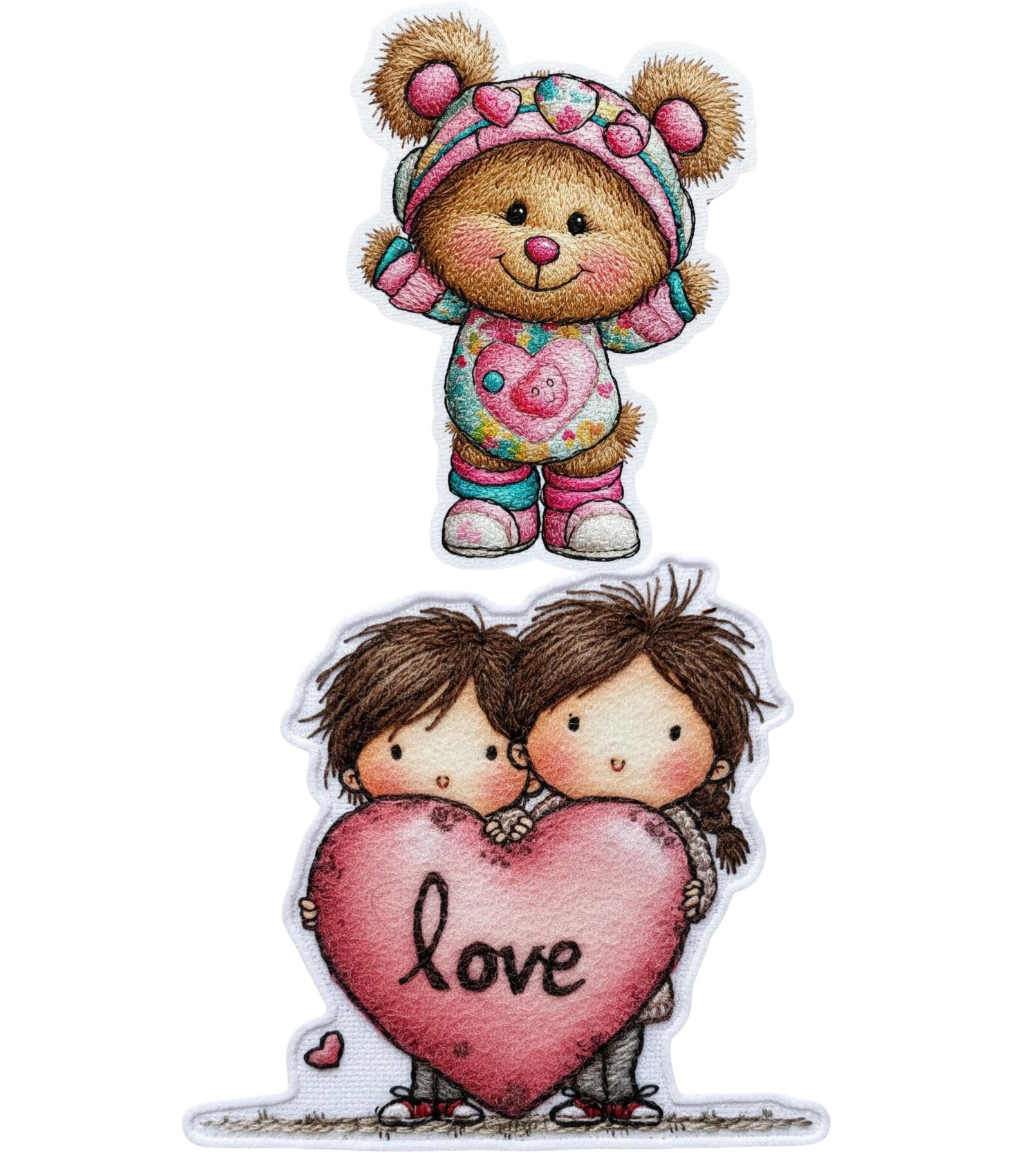 Teddy Bear Valentine Clipart Bundle | Cute Love Bears | PNG, SVG ...