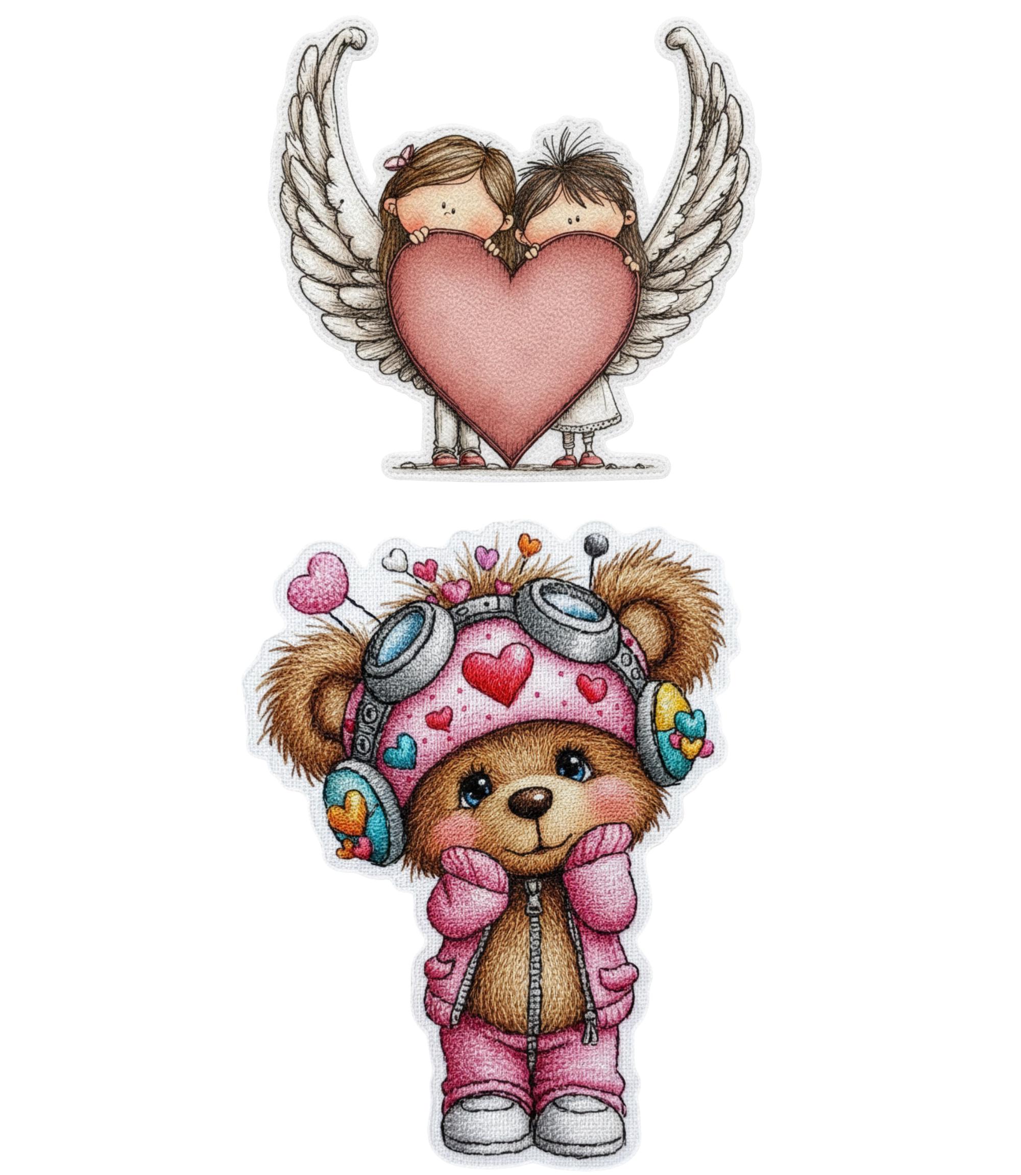 Teddy Bear Valentine Clipart Bundle | Cute Love Bears | PNG, SVG ...