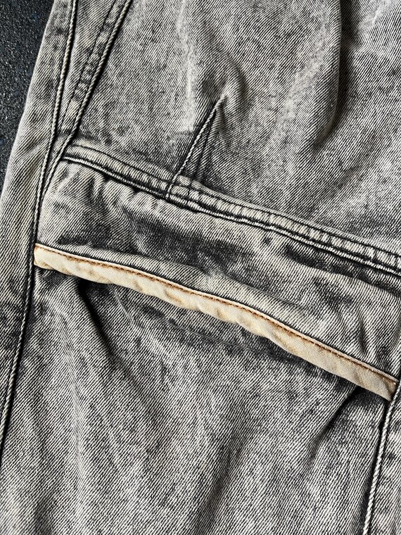RARE vintage 80s acid washed cargo jeans 31L - Gem