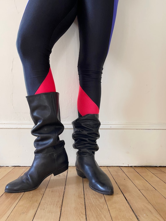 Vintage leather 80s rocker - Gem