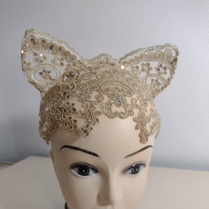 Lace Cat Ears - Etsy