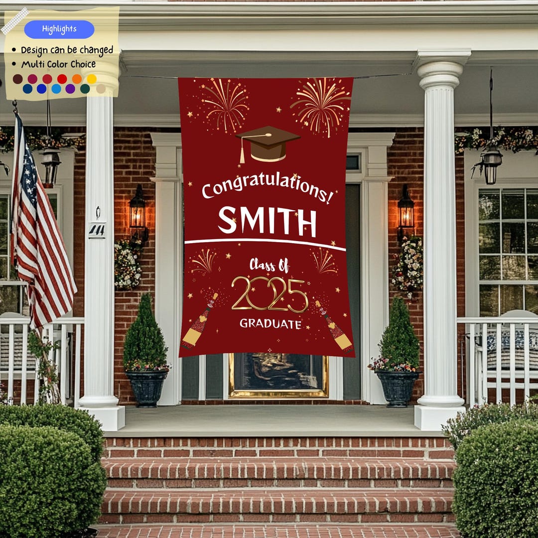Custom Graduation Flag | Graduate Yard Sign | College Grad Flag ...