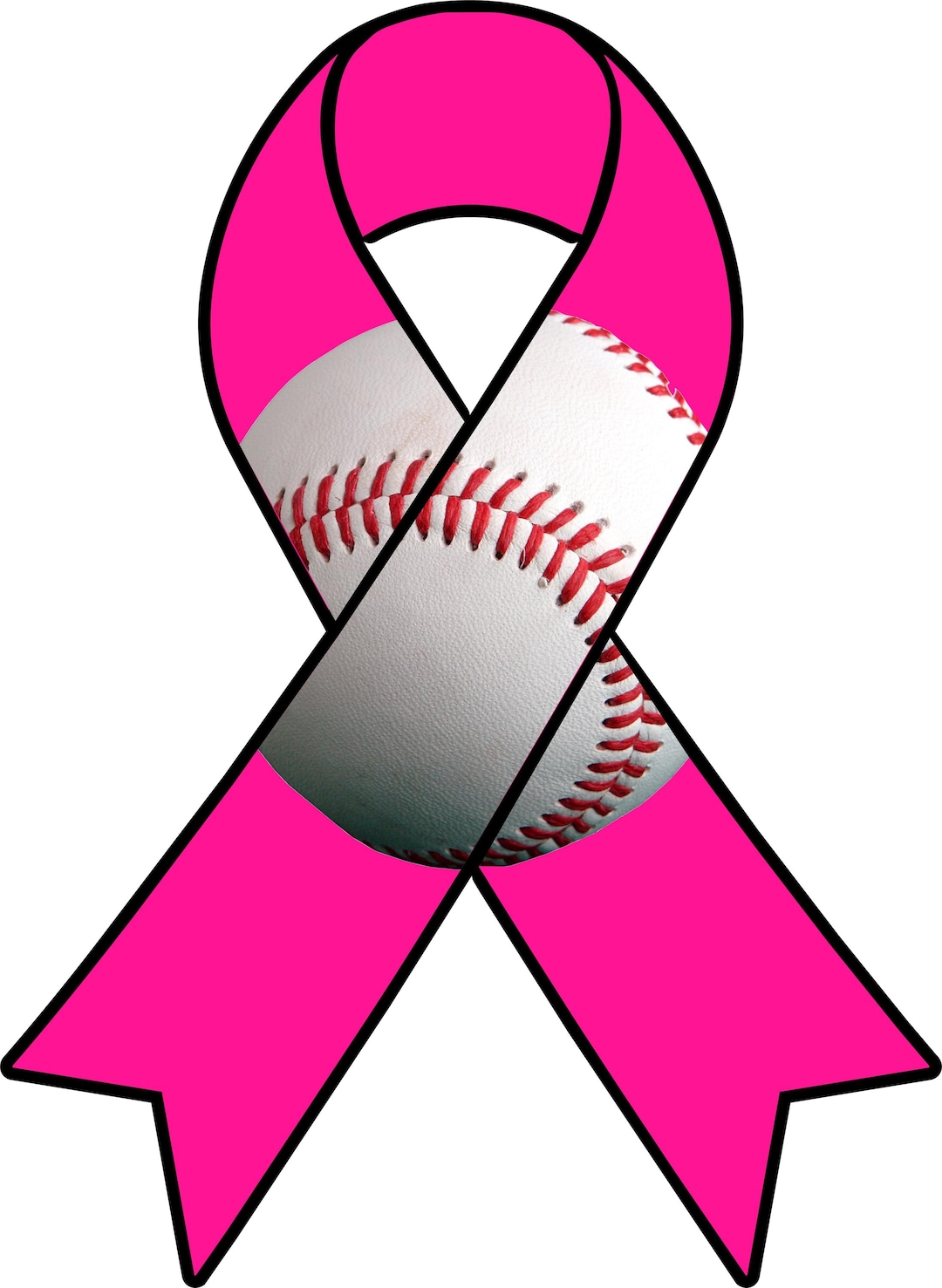 Breast Cancer Awareness Baseball Helmet Stickers (12 Pc) - Etsy