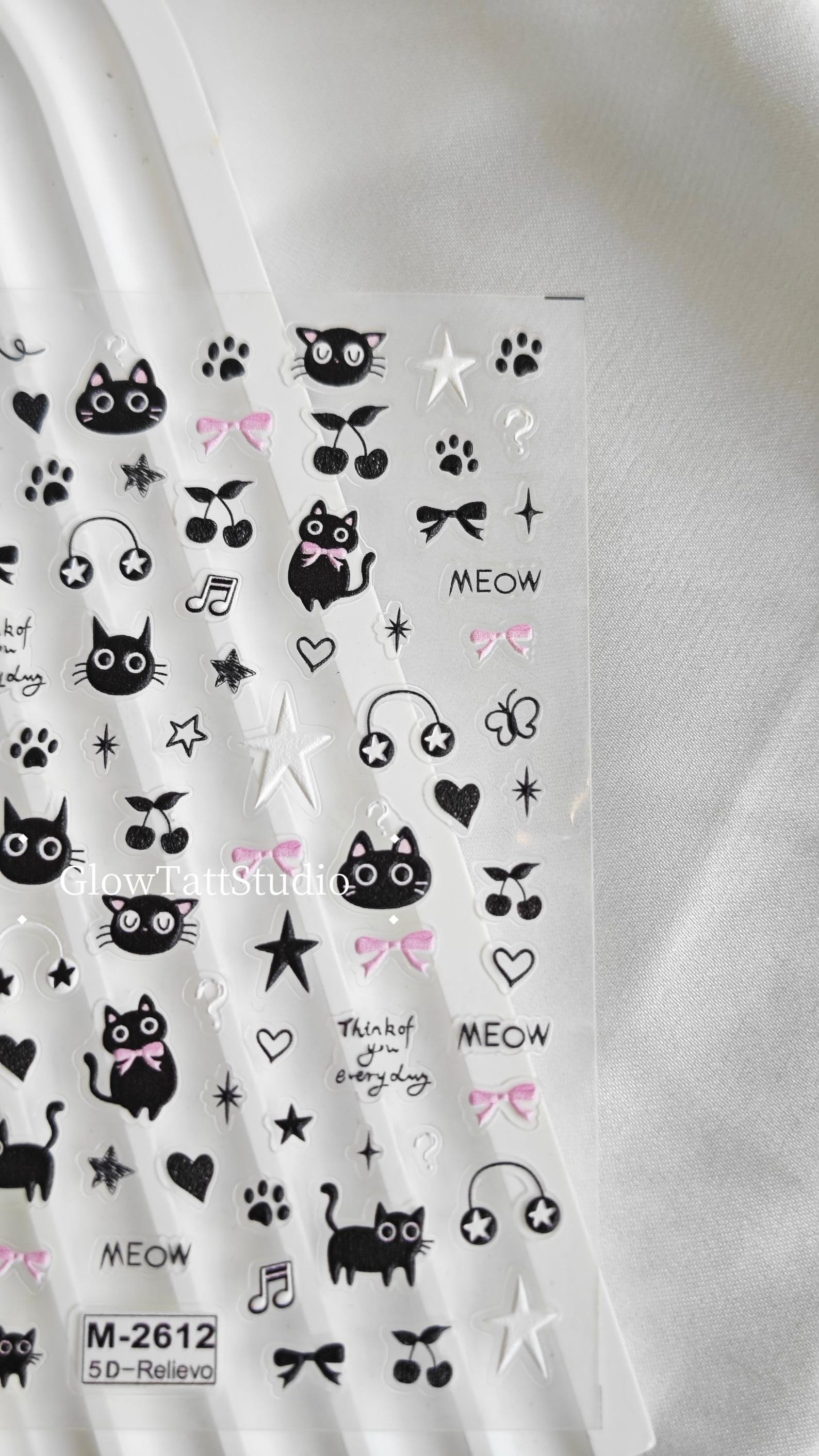 DIY Cute Cat Nail Stickers - Fun Peel and Stick Nail Art for Beginners ...