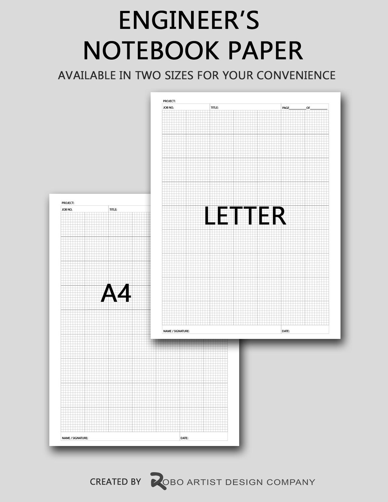 Engineering Grid Paper, Printable, Graph Paper, , Squared Paper ...