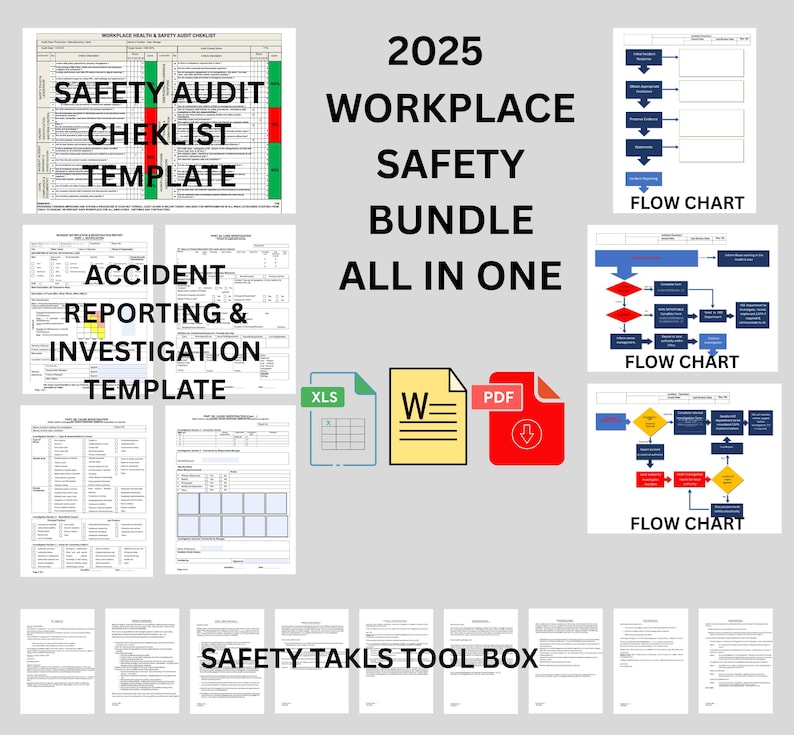 Workplace Safety Bundle , Health & Safety Templates ,OSHA Compliance ...