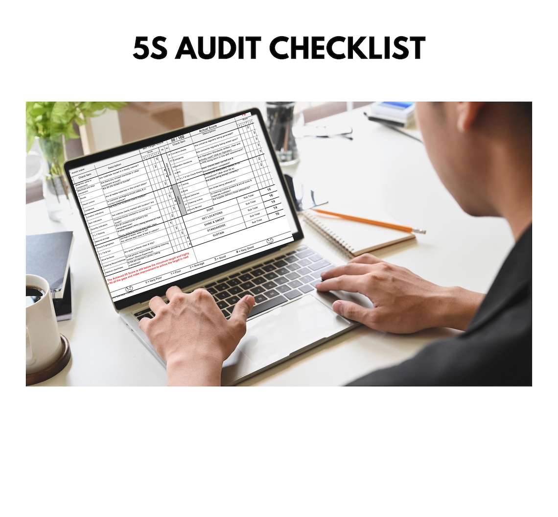 5S Audit Checklist / Manufacturing / Office / Editable Excel Sheet / Lean 5S Checklist ...