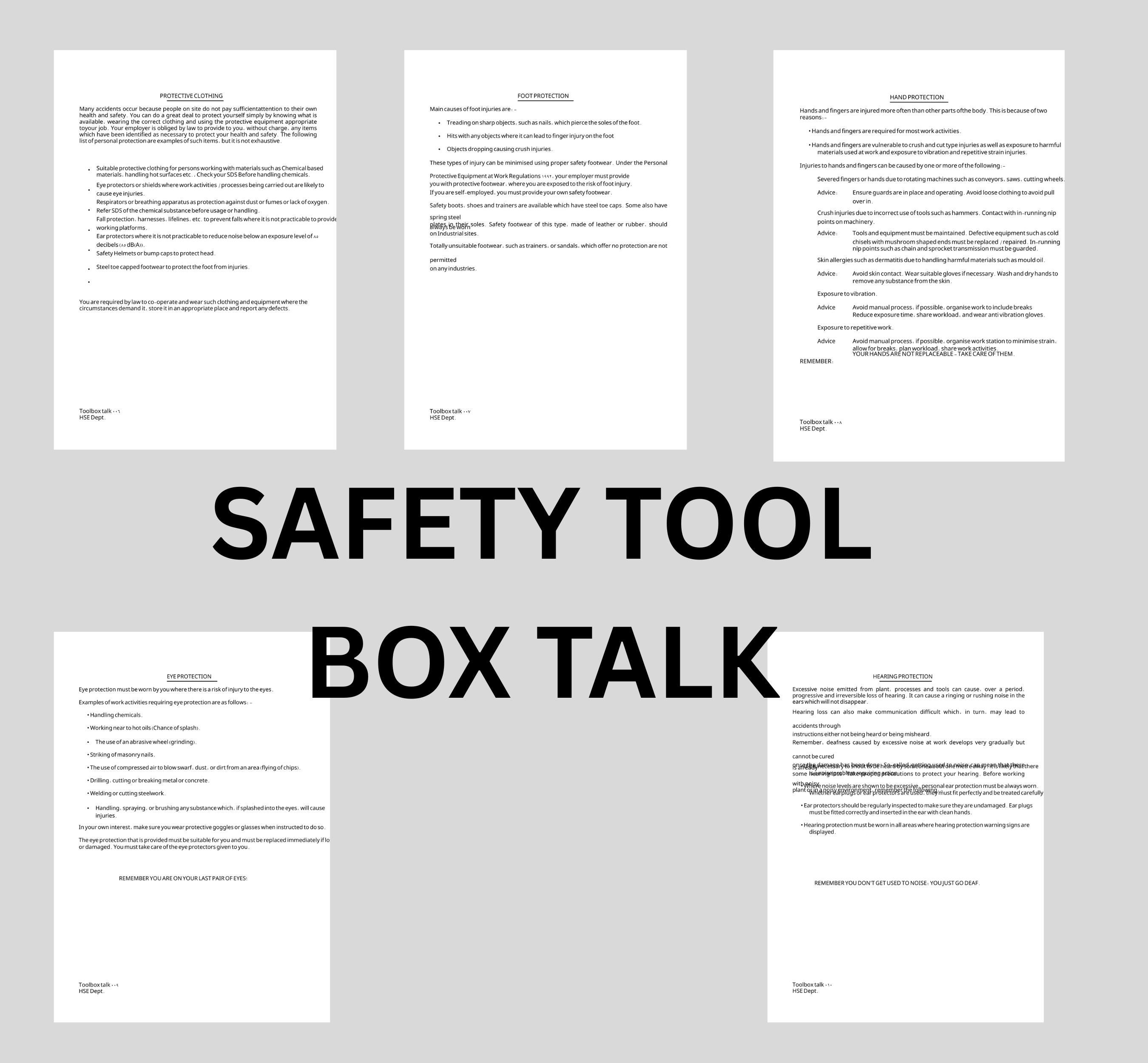Workplace Safety Bundle , Health & Safety Templates ,OSHA Compliance ...