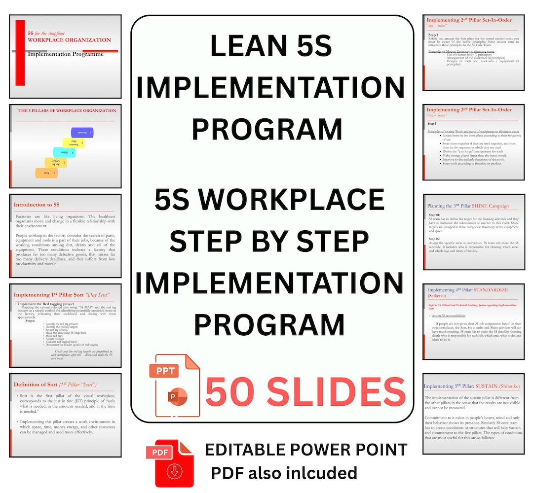 5S Implementaion Program |lean 5S for Manufacturing| 5S for Office |lean 5S Training |5S & Lean ...