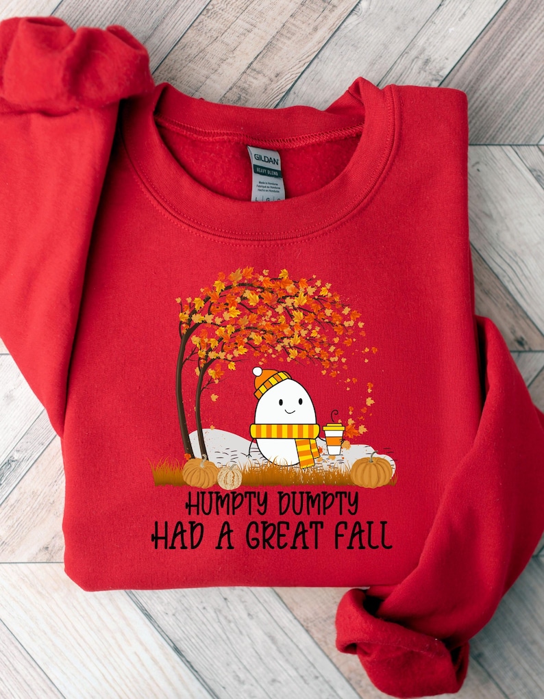 Humpty Dumpty Fall Sweatshirt: Funny Pumpkin Spice Crewneck - Etsy