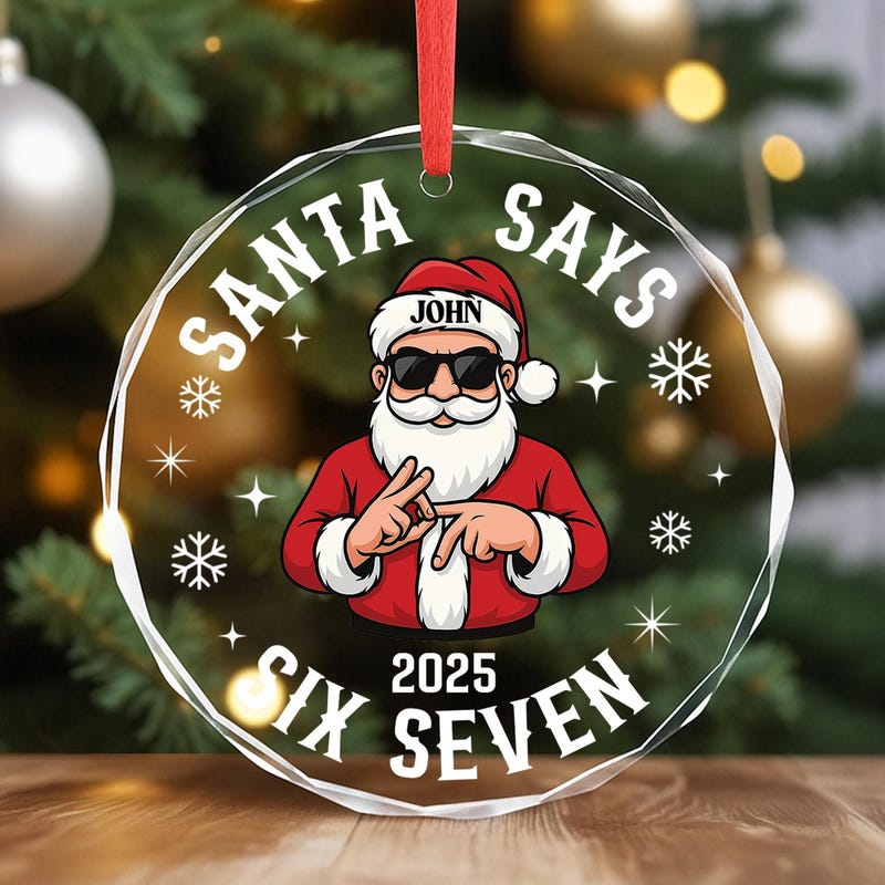 Santa Says 67 Ornament - Etsy