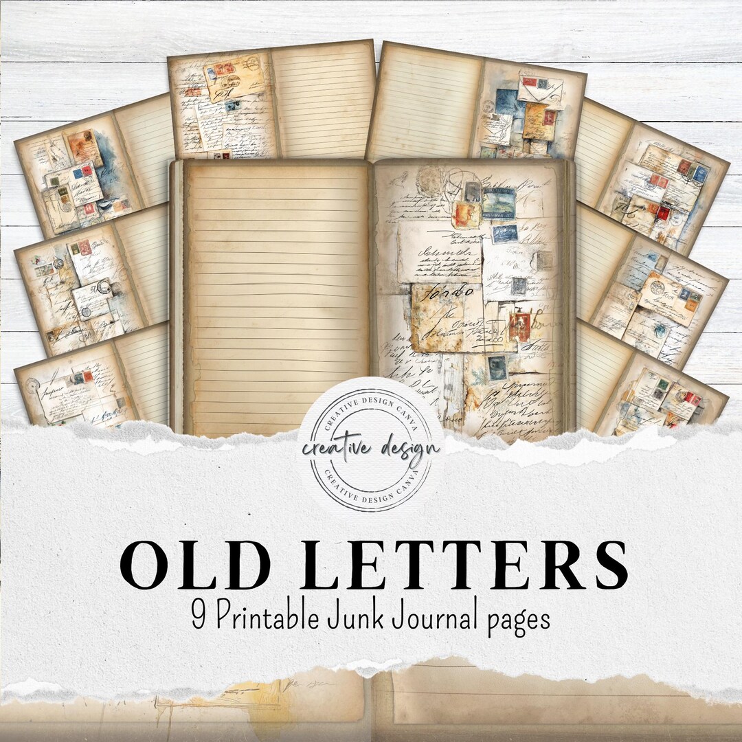 Handwritten Letters for Junk Journal – Vintage Ephemera, Antique Letter ...