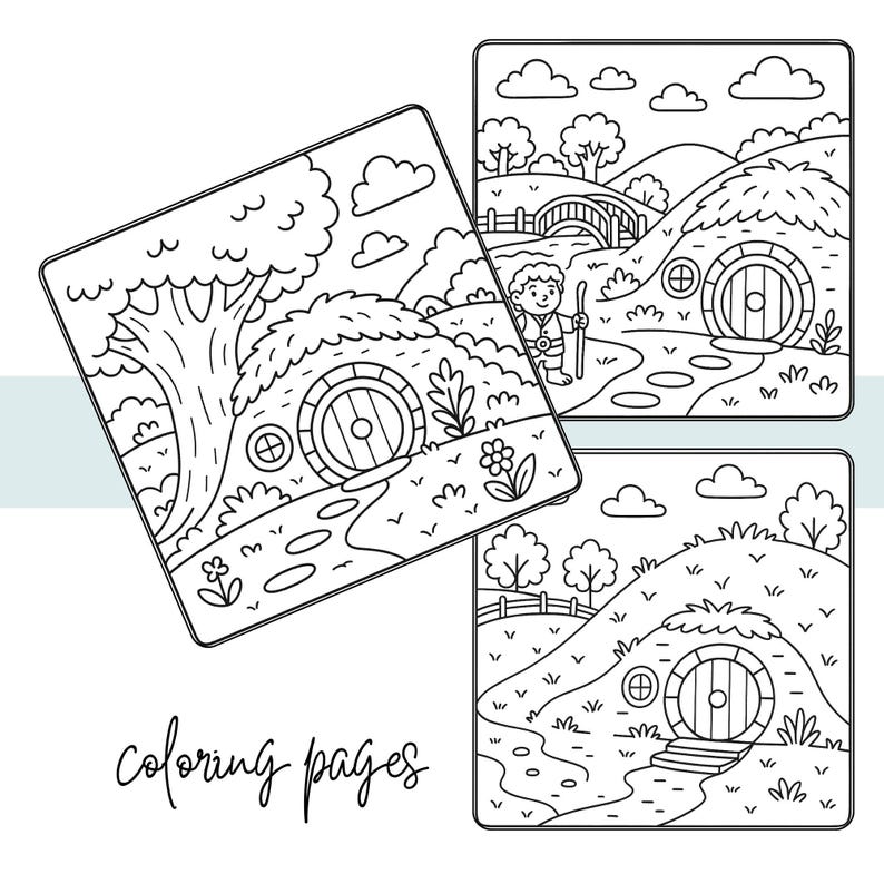The Cozy Shire: Magical Coloring Pages of Hobbit Life Coloring Pages ...