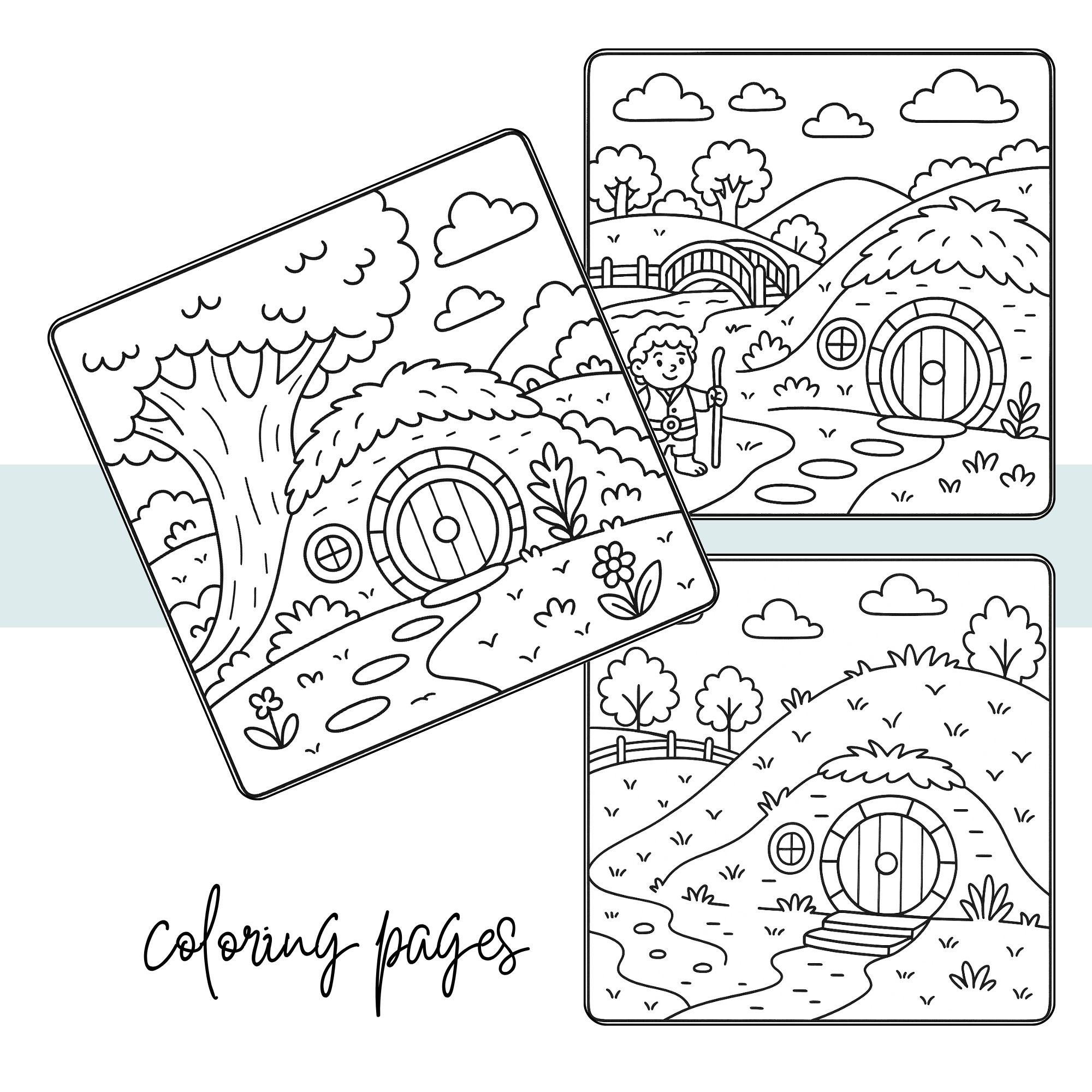 The Cozy Shire: Magical Coloring Pages of Hobbit Life Coloring Pages ...