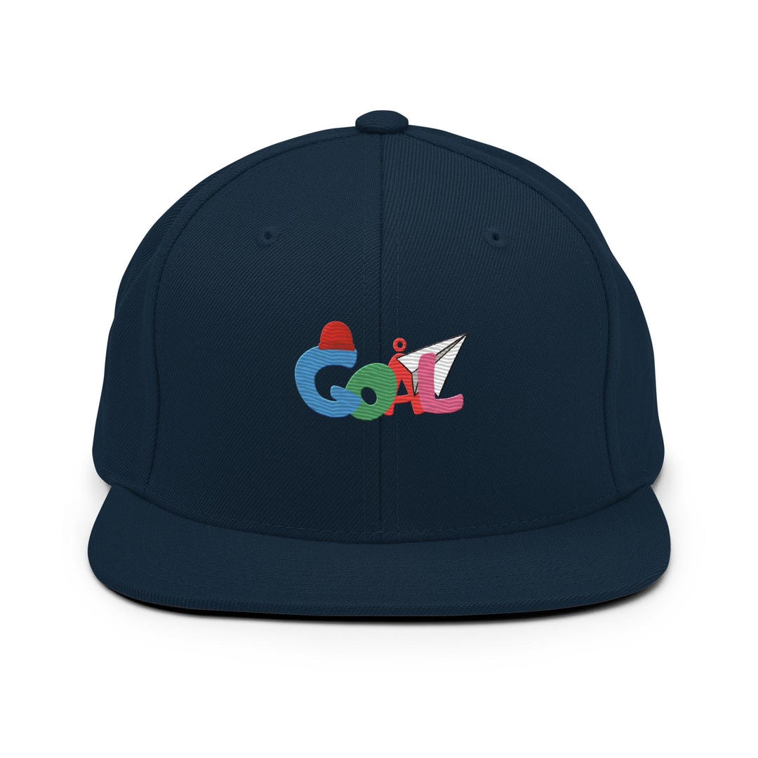 Goal Hat With Paper Plane & Winter Cap Illustration – Bold Motivational ...