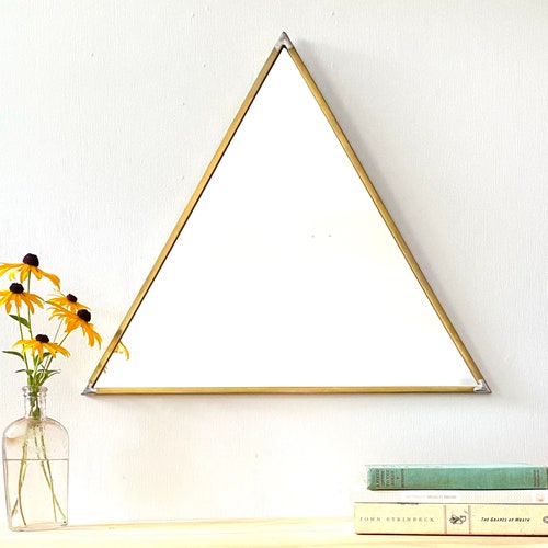 Pyramid Wall Mirror Triangle 3 Dimensional Geometric Handmade - Etsy Canada