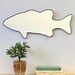Smallmouth Bass Mirror / Handmade Wall Mirror Art Shape Outline Fly ...