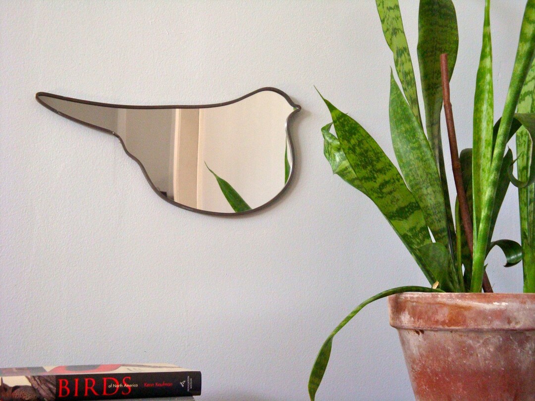 Bird Shaped Wall Mirror / Handmade Wall Mirror Bird Shape Silhouette ...