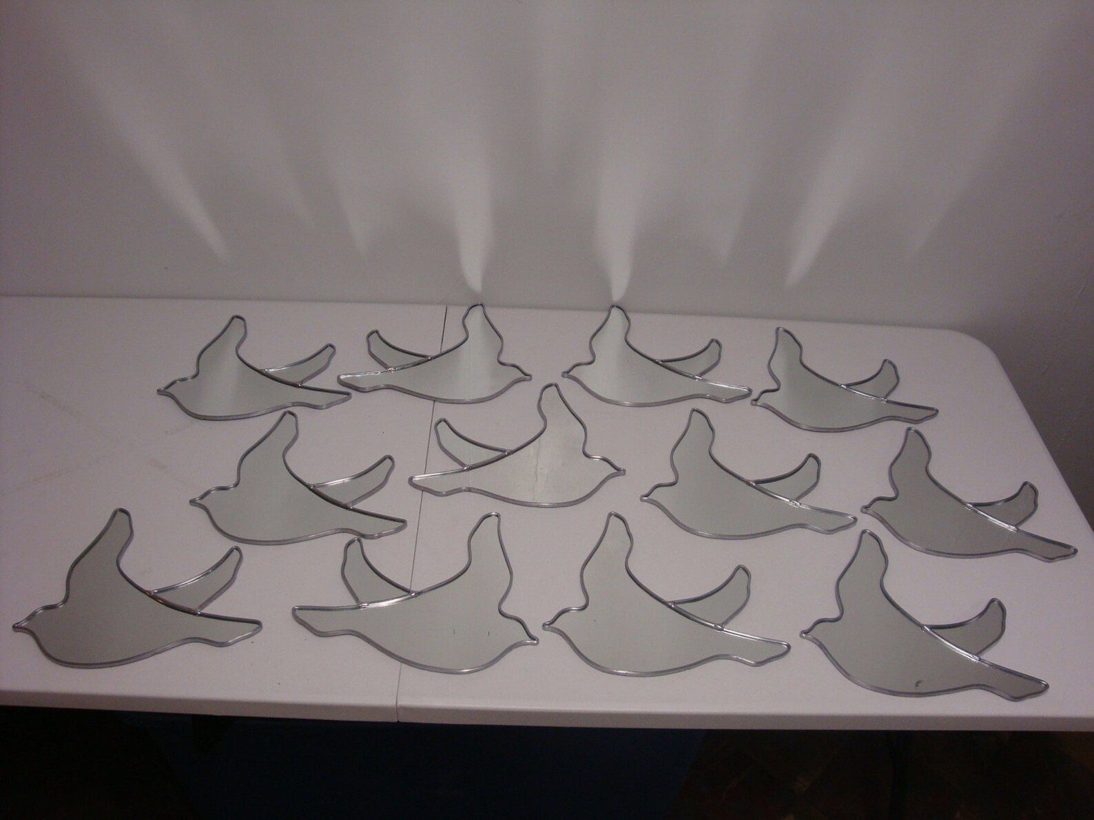 Bird Mirrors Trio of / Handmade Wall Mirrors Set of Three 3 - Etsy