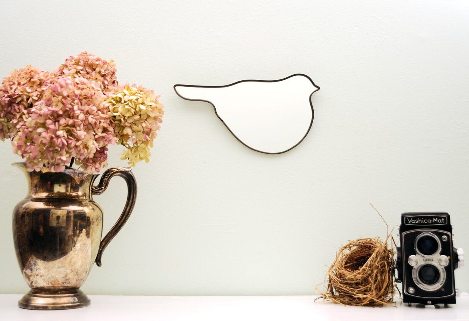 Bird Mirror No. 7 / Handmade Wall Mirror Bird Shape Bird - Etsy
