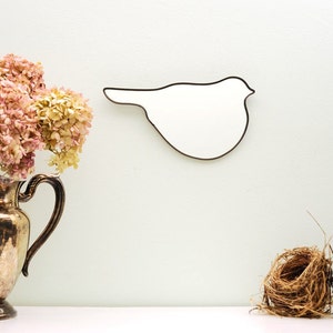 Bird Mirror No. 7 / Handmade Wall Mirror Bird Shape Bird Silhouette ...