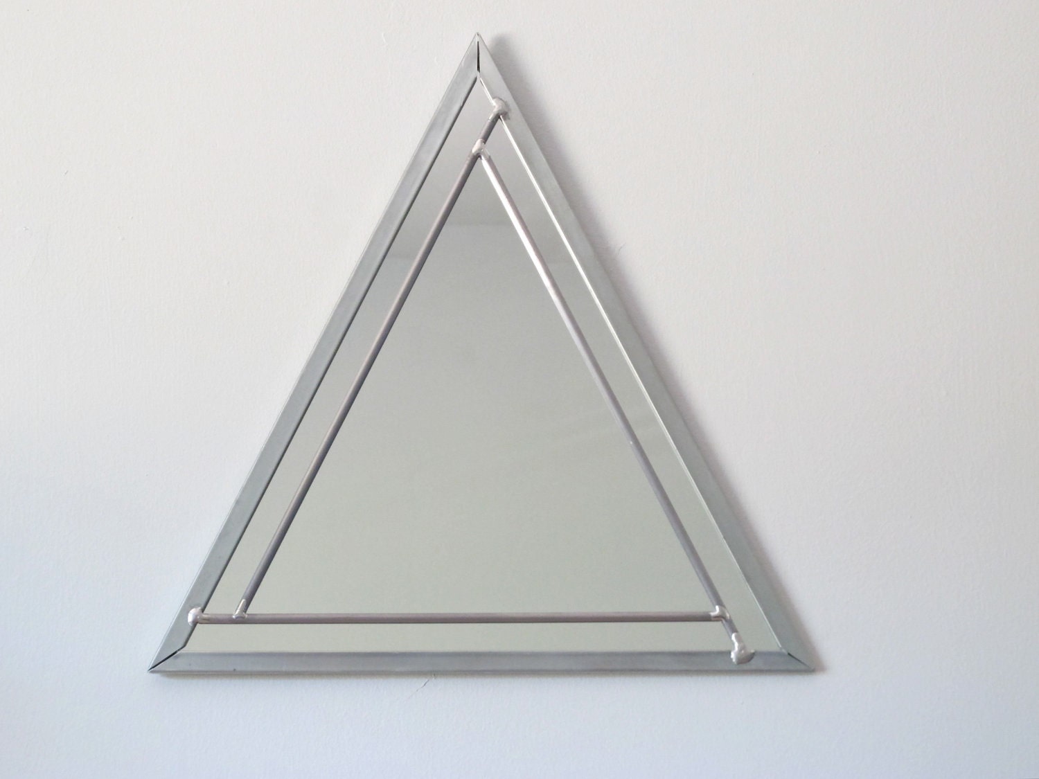 Triangle Wall Mirror Geometric / Handmade Wall Mirror Triangle | Etsy