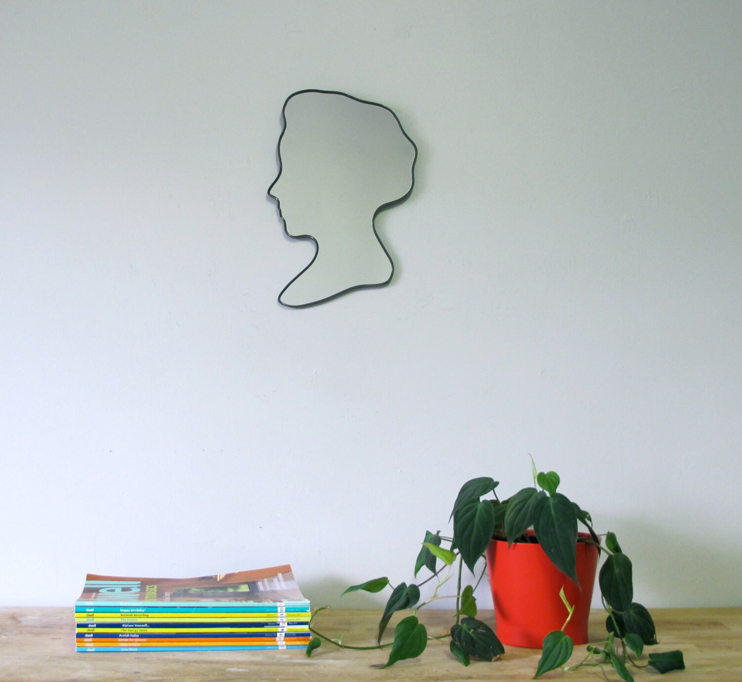 Cameo Bust Mirror / Handmade Wall Mirror Silhouette Outline - Etsy