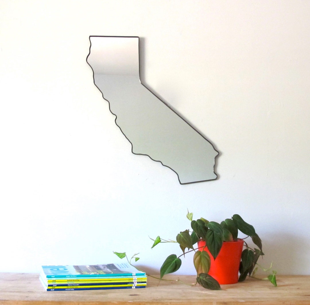 California Mirror / Wall Mirror State Outline Silhouette San Francisco ...