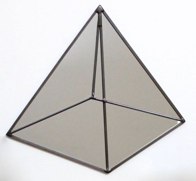 Pyramid Wall Mirror Triangle 3 Dimensional Geometric Handmade - Etsy Canada