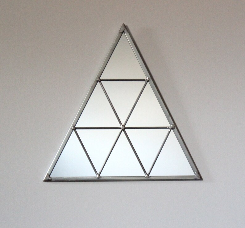 Triangle Wall Mirror Geometric / Handmade Wall Mirror Triangle - Etsy UK
