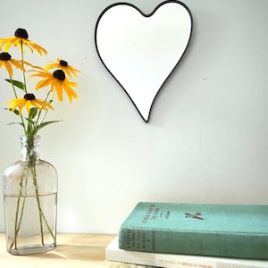 Heart Mirror No. 1 / Handmade Wall Mirror Heart Shape Art Outline Cœur ...