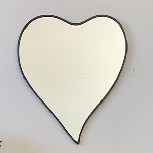 Large Heart Mirror / Handmade Wall Mirror Heart Shape Art Outline Cœur ...