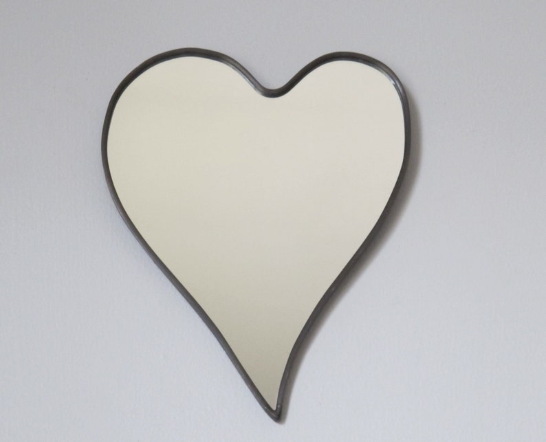 Heart Mirror No. 1 / Handmade Wall Mirror Heart Shape Art - Etsy