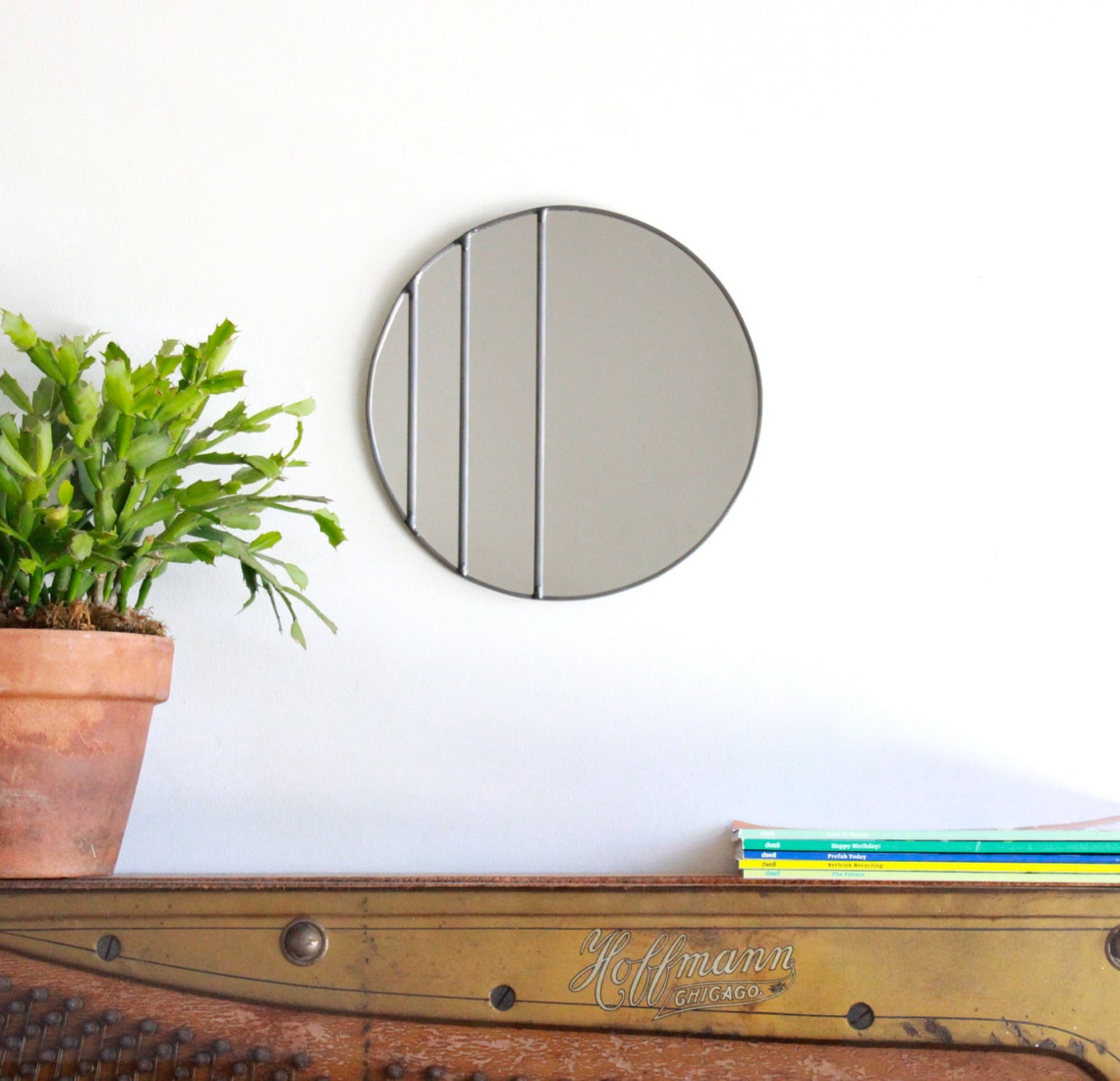 Circle Mirror Handmade Leaded Wall Mirror Round Mirror Oval Ombre Small ...