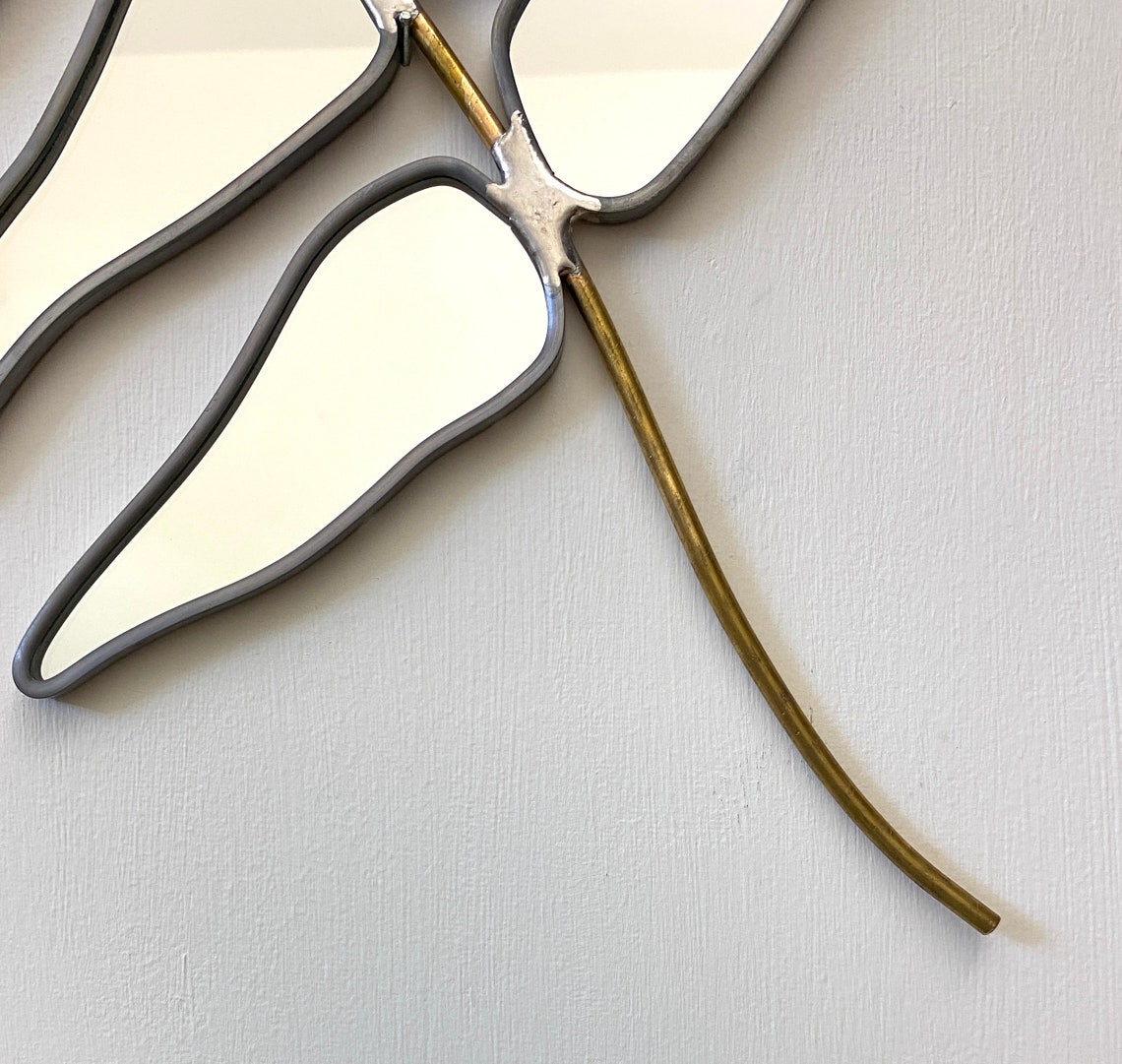 Fern Shaped Wall Mirror Organic Handmade Wall Mirror Plant Wall Art ...