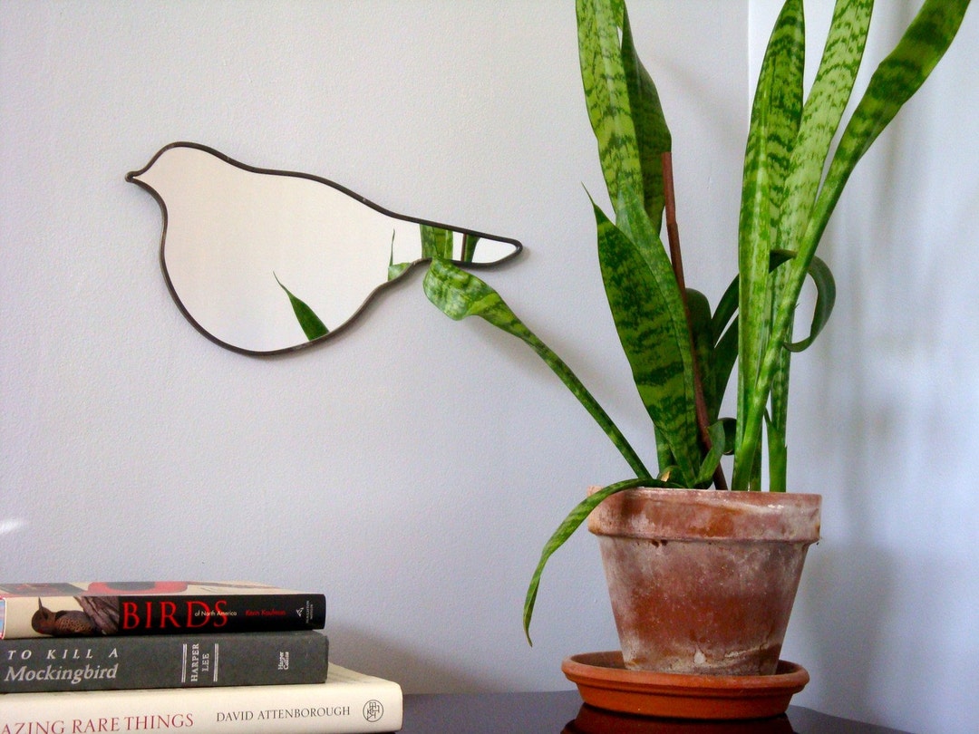 Bird Mirror No. 4 Handmade Wall Mirror Shape Outline Wall Art Oiseau ...