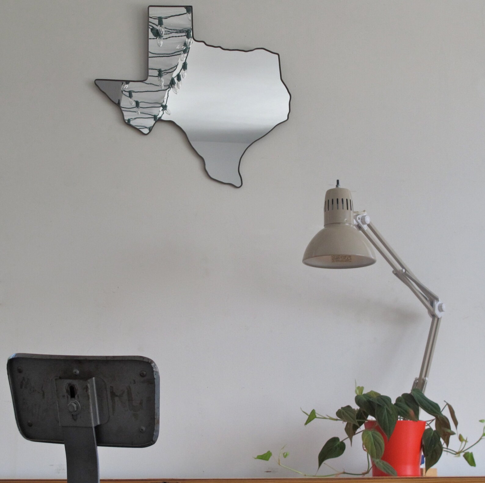 Texas Mirror / Wall Mirror State Outline Silhouette TX Lonestar State ...