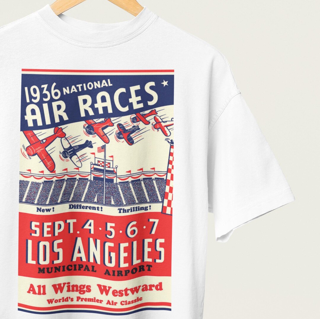 Vintage Air Race Tshirt, Los Angeles Hoodie, Aviation Sweatshirt ...