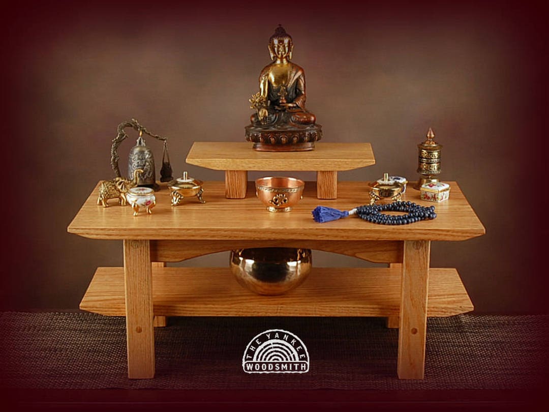 Buddhist Floor Style Meditation Altar With a Removable - Etsy